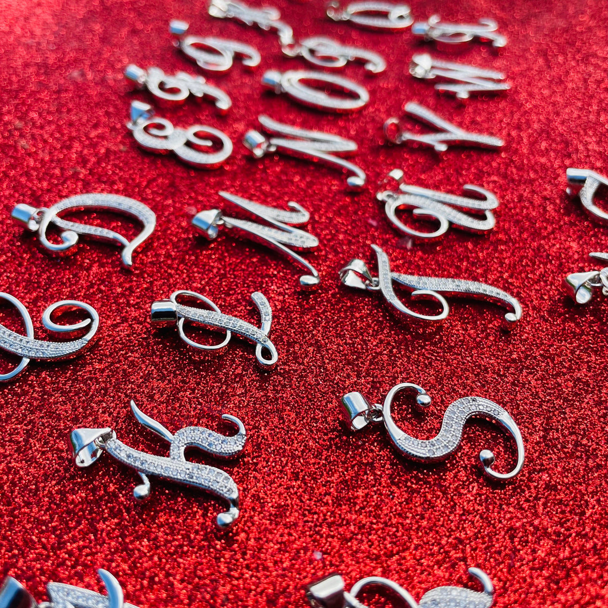 Silver Cursive Letter Necklace – Shady Lust